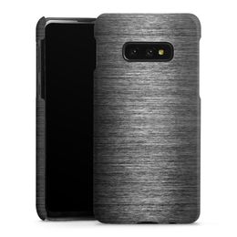 DeinDesign Galaxy S10e Handy Premium Case Smartphone Handyh&uuml;lle Schutzh&uuml;lle matt Anthracite Metallic Look Metal Premium Case