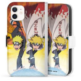 DeinDesign iPhone 12 mini Handy Klapph&uuml;lle Handyh&uuml;lle aus Kunst Leder wei&szlig; Flip Case Naruto Shippuden Minato Namikaze Official Licensed Product Sideflip mit 