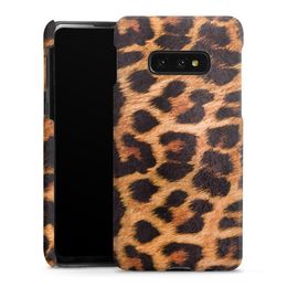 DeinDesign Galaxy S10e Handy Premium Case Smartphone Handyh&uuml;lle Schutzh&uuml;lle matt Animal Print Leopard Fur Premium Case