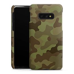DeinDesign Galaxy S10e Handy Premium Case Smartphone Handyh&uuml;lle Schutzh&uuml;lle matt Camouflage Tarnmuster Army Premium Case