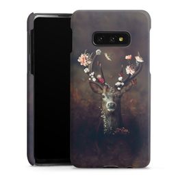 DeinDesign Galaxy S10e Handy Premium Case Smartphone Handyh&uuml;lle Schutzh&uuml;lle matt Reindeer Flowers Rehe Premium Case