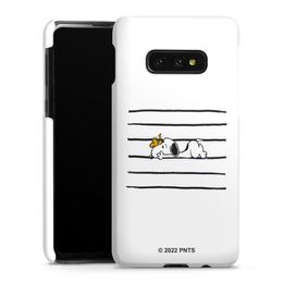 DeinDesign Galaxy S10e Handy Premium Case Smartphone Handyh&uuml;lle Schutzh&uuml;lle matt Snoopy Dog Peanuts Premium Case