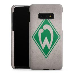 DeinDesign Galaxy S10e Handy Premium Case Smartphone Handyh&uuml;lle Schutzh&uuml;lle matt Concrete Official Licensed Product Sv Werder Bremen Premium Case