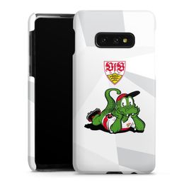 DeinDesign Galaxy S10e Handy Premium Case Smartphone Handyh&uuml;lle Schutzh&uuml;lle matt Vfb Stuttgart Mascot Official Licensed Product Premium Case