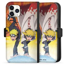 DeinDesign iPhone 11 Pro Handy Klapph&uuml;lle Handyh&uuml;lle aus Kunst Leder schwarz Flip Case Naruto Shippuden Minato Namikaze Official Licensed Product Sideflip mit 