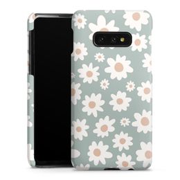 DeinDesign Galaxy S10e Handy Premium Case Smartphone Handyh&uuml;lle Schutzh&uuml;lle matt Daisy Muster Flowers Premium Case