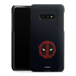 DeinDesign Galaxy S10e Handy Premium Case Smartphone Handyh&uuml;lle Schutzh&uuml;lle matt Logo Marvel Deadpool Premium Case