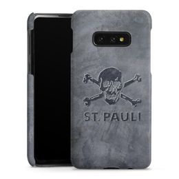 DeinDesign Galaxy S10e Handy Premium Case Smartphone Handyh&uuml;lle Schutzh&uuml;lle matt Logo Fc St. Pauli Concrete Premium Case