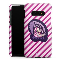 DeinDesign Galaxy S10e Handy Premium Case Smartphone Handyh&uuml;lle Schutzh&uuml;lle matt Disney Grinning Cat Alice In Wonderland Premium Case