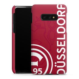 DeinDesign Galaxy S10e Handy Premium Case Smartphone Handyh&uuml;lle Schutzh&uuml;lle matt Lettering F95 Fortuna D&uuml;sseldorf Premium Case