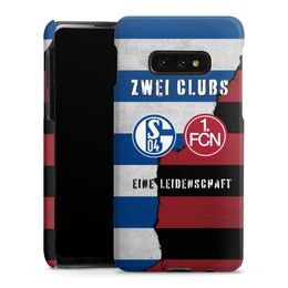 DeinDesign Galaxy S10e Handy Premium Case Smartphone Handyh&uuml;lle Schutzh&uuml;lle matt Friendship 1. Fc N&uuml;rnberg Fc Schalke 04 Premium Case