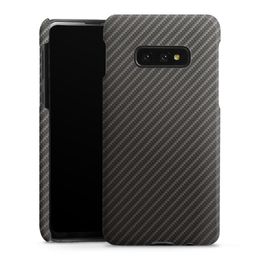 DeinDesign Galaxy S10e Handy Premium Case Smartphone Handyh&uuml;lle Schutzh&uuml;lle matt Carbon Metallic Look Muster Premium Case