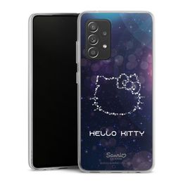 DeinDesign Galaxy A52s 5G Handy Silikon H&uuml;lle Case transparent Handyh&uuml;lle Hello Kitty Merchandise Weltall Silikon Case