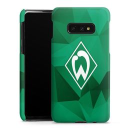 DeinDesign Galaxy S10e Handy Premium Case Smartphone Handyh&uuml;lle Schutzh&uuml;lle matt Camouflage Sv Werder Bremen Official Licensed Product Premium Case