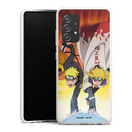 DeinDesign Galaxy A52s 5G Handy Silikon H&uuml;lle Case wei&szlig; Handyh&uuml;lle Minato Namikaze Official Licensed Product Naruto Shippuden Silikon Case