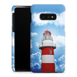 DeinDesign Galaxy S10e Handy Premium Case Smartphone Handyh&uuml;lle Schutzh&uuml;lle matt Cloud Lighthouse Sky Premium Case