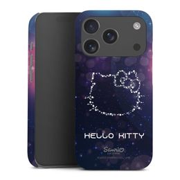 DeinDesign iPhone 17 Pro Handy Premium Case Smartphone Handyh&uuml;lle Schutzh&uuml;lle matt Merchandise Hello Kitty Weltall Premium Case