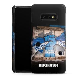 DeinDesign Galaxy S10e Handy Premium Case Smartphone Handyh&uuml;lle Schutzh&uuml;lle matt Hertha Bsc Wall Official Licensed Product Premium Case