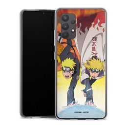 DeinDesign Galaxy A32 4G Handy Silikon H&uuml;lle Case transparent Handyh&uuml;lle Naruto Shippuden Minato Namikaze Official Licensed Product Silikon Case