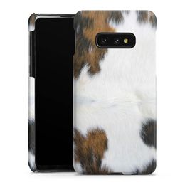 DeinDesign Galaxy S10e Handy Premium Case Smartphone Handyh&uuml;lle Schutzh&uuml;lle matt Cow Fur Cow Skin Premium Case