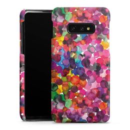 DeinDesign Galaxy S10e Handy Premium Case Smartphone Handyh&uuml;lle Schutzh&uuml;lle matt Water Colour Colourful Points Premium Case