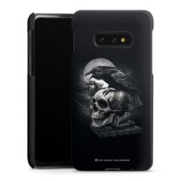 DeinDesign Galaxy S10e Handy Premium Case Smartphone Handyh&uuml;lle Schutzh&uuml;lle matt Raven Skulls Skull Premium Case