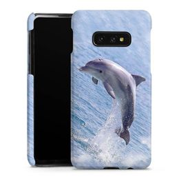 DeinDesign Galaxy S10e Handy Premium Case Smartphone Handyh&uuml;lle Schutzh&uuml;lle matt Wale Ocean Dolphin Premium Case