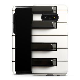 DeinDesign Galaxy S10e Handy Premium Case Smartphone Handyh&uuml;lle Schutzh&uuml;lle matt Klavier Music Piano Premium Case