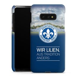 DeinDesign Galaxy S10e Handy Premium Case Smartphone Handyh&uuml;lle Schutzh&uuml;lle matt Official Licensed Product Sv Darmstadt 98 Coat Of Arms Premium Case