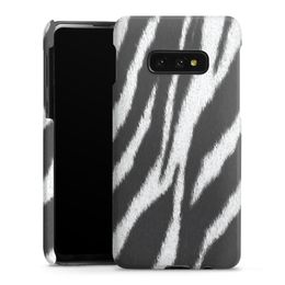 DeinDesign Galaxy S10e Handy Premium Case Smartphone Handyh&uuml;lle Schutzh&uuml;lle matt Fur Muster Zebra Premium Case