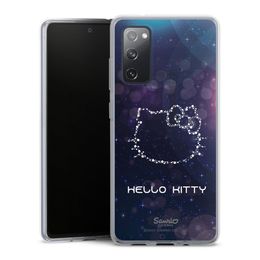 DeinDesign Galaxy S20 FE 5G Handy Silikon H&uuml;lle Case transparent Handyh&uuml;lle Hello Kitty Weltall Merchandise Silikon Case