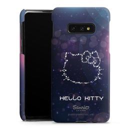 DeinDesign Galaxy S10e Handy Premium Case Smartphone Handyh&uuml;lle Schutzh&uuml;lle matt Merchandise Hello Kitty Weltall Premium Case