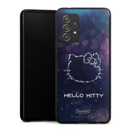 DeinDesign Galaxy A52s 5G Handy Silikon H&uuml;lle Case schwarz Handyh&uuml;lle Hello Kitty Merchandise Weltall