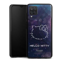 DeinDesign Galaxy A12 Handy Silikon H&uuml;lle Case schwarz Handyh&uuml;lle Hello Kitty Weltall Merchandise