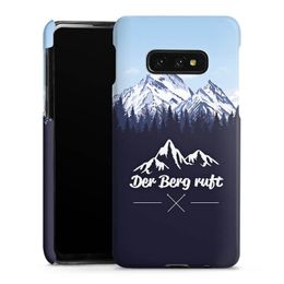 DeinDesign Galaxy S10e Handy Premium Case Smartphone Handyh&uuml;lle Schutzh&uuml;lle matt Wanderlust Sky Mountain Premium Case