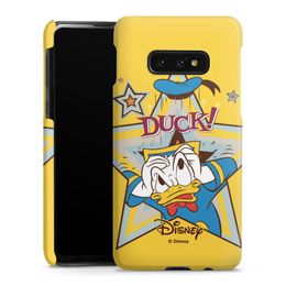 DeinDesign Galaxy S10e Handy Premium Case Smartphone Handyh&uuml;lle Schutzh&uuml;lle matt Donald Duck Disney Official Licensed Product Premium Case