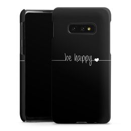 DeinDesign Galaxy S10e Handy Premium Case Smartphone Handyh&uuml;lle Schutzh&uuml;lle matt Happiness Statement Sayings Premium Case