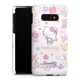 DeinDesign Galaxy S10e Handy Premium Case Smartphone Handyh&uuml;lle Schutzh&uuml;lle matt Water Colour Hello Kitty Merchandise Premium Case