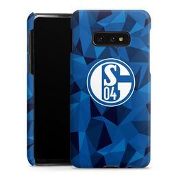 DeinDesign Galaxy S10e Handy Premium Case Smartphone Handyh&uuml;lle Schutzh&uuml;lle matt Camouflage Fc Schalke 04 Muster Premium Case