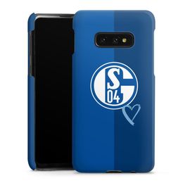 DeinDesign Galaxy S10e Handy Premium Case Smartphone Handyh&uuml;lle Schutzh&uuml;lle matt Heart Schalke 04 Fc Schalke 04 Premium Case