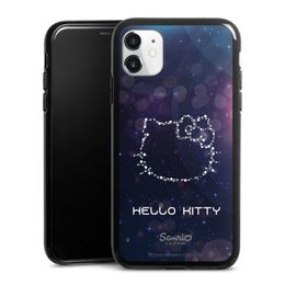 DeinDesign iPhone 11 Handy Silikon H&uuml;lle Case schwarz Handyh&uuml;lle Merchandise Hello Kitty Weltall