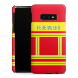 DeinDesign Galaxy S10e Handy Premium Case Smartphone Handyh&uuml;lle Schutzh&uuml;lle matt Fire Fighters Life Saver Fire Fighter Premium Case