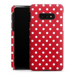 DeinDesign Galaxy S10e Handy Premium Case Smartphone Handyh&uuml;lle Schutzh&uuml;lle matt Points Polka Dots Retro Premium Case