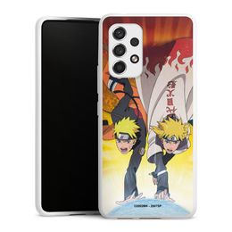 DeinDesign Galaxy A53 5G Handy Silikon H&uuml;lle Case wei&szlig; Handyh&uuml;lle Naruto Shippuden Minato Namikaze Official Licensed Product Silikon Case
