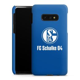 DeinDesign Galaxy S10e Handy Premium Case Smartphone Handyh&uuml;lle Schutzh&uuml;lle matt Fc Schalke 04 Official Licensed Product Logo Premium Case