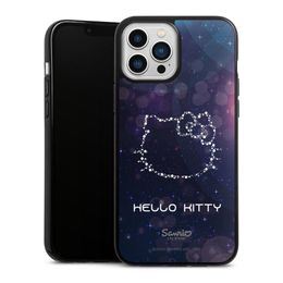 DeinDesign iPhone 13 Pro Max Handy Silikon H&uuml;lle Case schwarz Handyh&uuml;lle Merchandise Hello Kitty Weltall