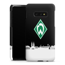 DeinDesign Galaxy S10e Handy Premium Case Smartphone Handyh&uuml;lle Schutzh&uuml;lle matt Skyline Sv Werder Bremen Official Licensed Product Premium Case