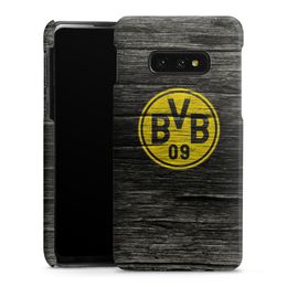 DeinDesign Galaxy S10e Handy Premium Case Smartphone Handyh&uuml;lle Schutzh&uuml;lle matt Wooden Look Bvb Borussia Dortmund Premium Case