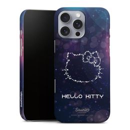 DeinDesign iPhone 16 Pro Max Handy Premium Case Smartphone Handyh&uuml;lle Schutzh&uuml;lle gl&auml;nzend Merchandise Hello Kitty Weltall Premium Case