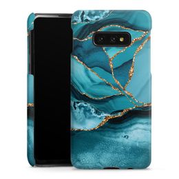 DeinDesign Galaxy S10e Handy Premium Case Smartphone Handyh&uuml;lle Schutzh&uuml;lle matt Marble Gemstone Glitzer Premium Case